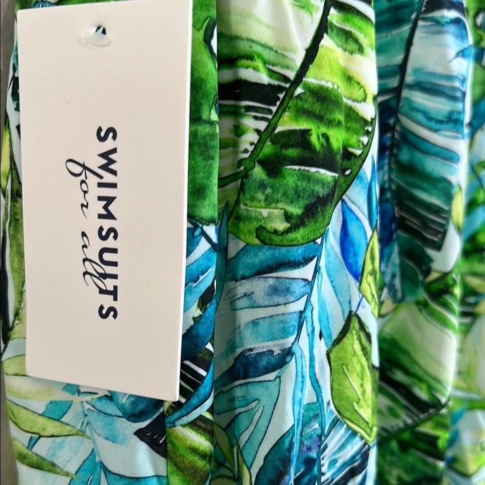 Swimsuits For All | Swim | New Swimsuits For All Tropical Leaf Print ...
